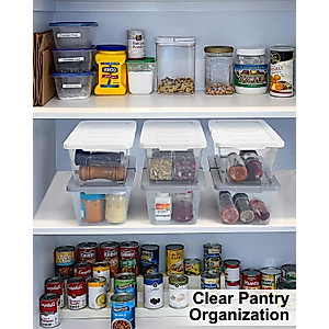 NEATJELAI Plastic Storage Bin with Lids,Stackable Shoe Boxes and See-Through Plastic Shoe Boxes,Non-Toxic,Odor Free,BPA Free,For Closet,Home, Garage, School,and Office,8 Pack Set,White