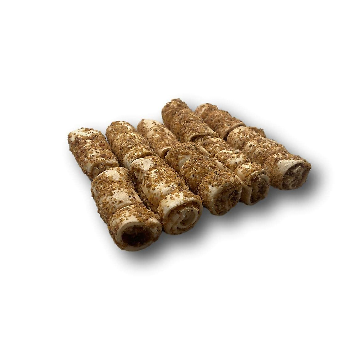 Top Dog Chews – 3” Mini Cheek Rolls with Bully Dust Sprinkles, 10 Pack, Long Lasting Dog Bones for Aggressive Chewers, Rawhide Free Dog Treats