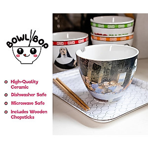 Boom Trendz Bowl Bop Last Ramen Supper Japanese Dinner Set | 16-Ounce Ramen Bowl, Chopsticks