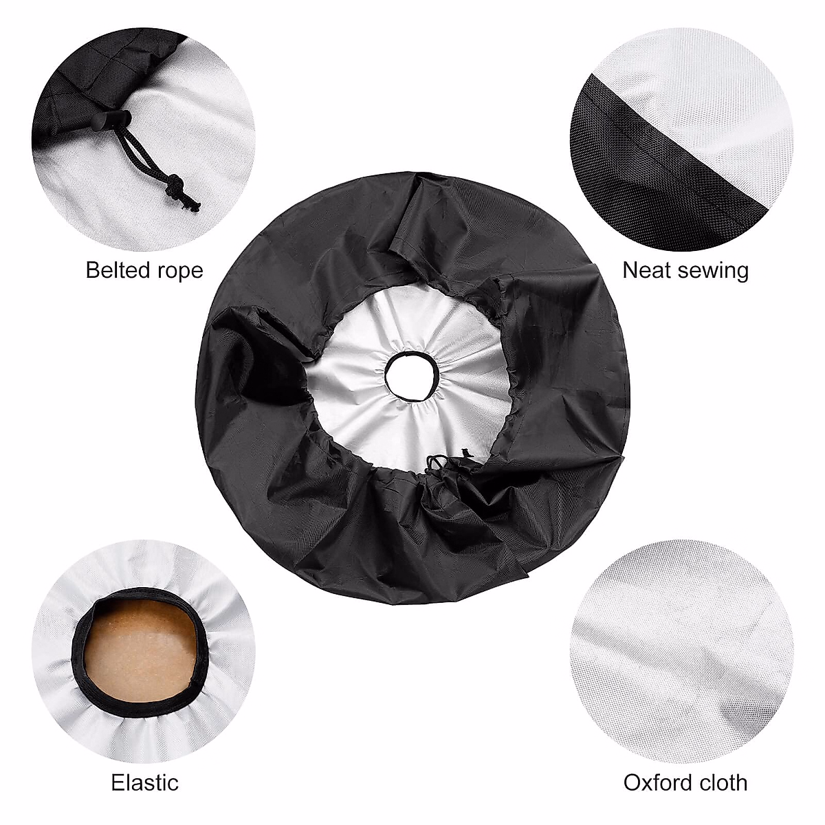 Dujiea Colorful Dog Cat Paw Print Spare Tire Cover with Backup Camera Hole, Universal Wheel Tire Cover Tire Protectors for Jeep Trailer RV Van SUV Truck Camper and Many Vehicle 17inch