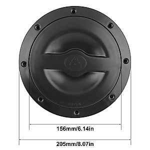 Dilwe Kayak Boat Cover Deck Hatch with Hole Threaded Lid for Kayak Boat Kit Contain Red Pocket