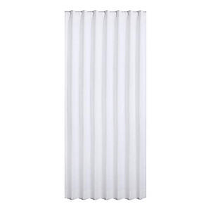 Farmhouse Cotton Duck Curtains 50x108 inch White Textured Slub, 108 Inch Cotton Curtains 16'sx8's, Tab top Curtains for Living Room, White Cotton Curtains, White Panel Curtain Set of 2