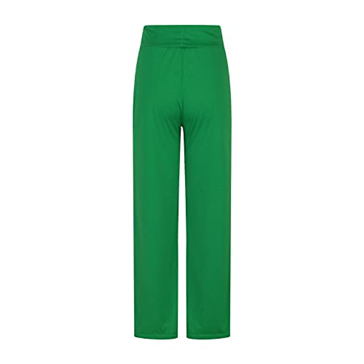 SMIDOW Womens Comfy Jogging Jogger Pants Wide-Leg High Waisted Loose Flowy Drawstring Elastic Waist Yoga Palazzo Pants Green XL