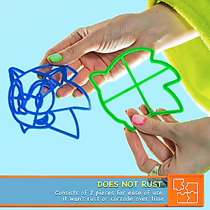 Cookie Cutter by 3DForme,For Sonic Baking Cake Fondant Frame Mold for Buscuit, Set 2 Piece Made in Ukraine