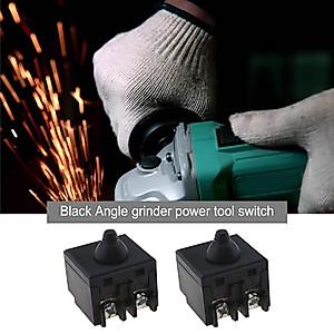 Micro Traders 2PCS Angle Grinder Switch for 100mm 4" Angle Grinder Push Button Power Switch Replacement Handheld Electric Tool Accessories
