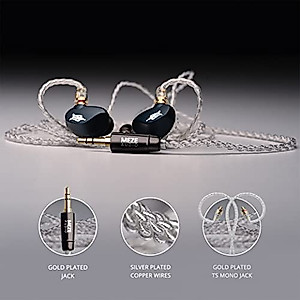 Rai MMCX Silver Plated Cable (3.5 mm)