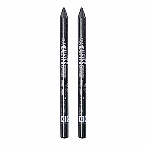 Rimmel Scandaleyes Waterproof Kohl Kajal Liner, Sparkling Black, 0.04 oz, Pack of 2