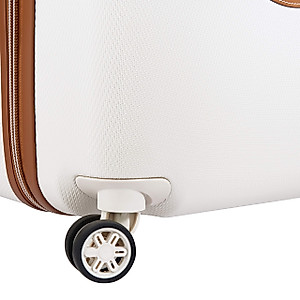DELSEY PARIS Chatelet Air Hardside Luggage, Spinner Wheels, Champagne White, Checked-Large 28 Inch