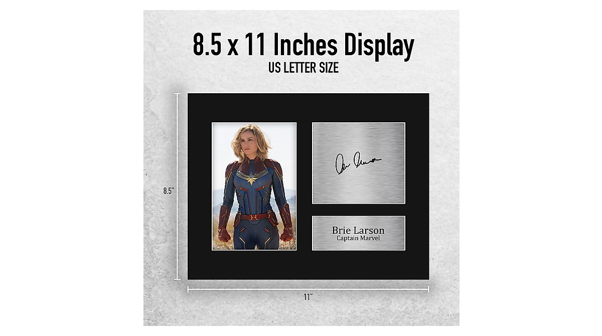 Captain Marvel Autograph Photo Print Gift for Fans | HWC Trading