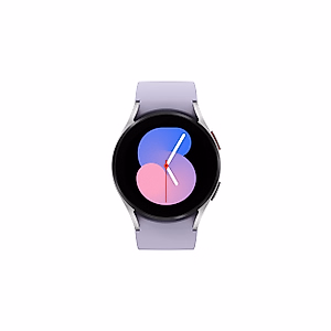 SAMSUNG Galaxy Watch 5 40mm LTE Smartwatch w/ Body, Health, Fitness and Sleep Tracker, Improved Battery, Sapphire Crystal Glass, Enhanced GPS Tracking, US Version, Silver Bezel w/ Purple Band