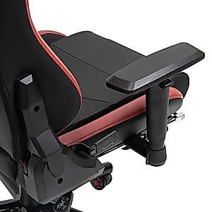 walsport Reclining Gaming Chair with Footrest High Back Computer Chair Back Support Office Chair Ergonomic Video Game Chairs for Teens Gtracing Gaming Chair (Black-Red)