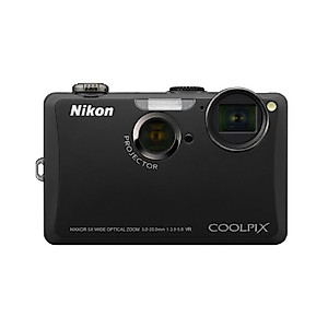 Nikon Coolpix S1100pj 14 MP Digital Camera with 5x Wide Angle Optical Vibration Reduction (VR) Zoom and 3-Inch LCD and Built-in Projector (Black) (OLD MODEL)