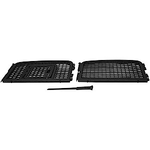 Amazon Basics 4-Panel Plastic Pet Pen Fence Enclosure With Gate - 35 x 35 x 24 Inches, Black