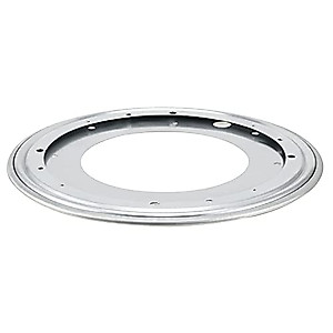 MOUYAT 4 Pack 12 Inch Lazy Susan Hardware, 1100lbs Capacity 5/16 Thick Heavy Duty Ball Bearings Turntable Base with Rubber Pads for 360 Degree Rotating Table, Display Plate, Serving Tray, Silver