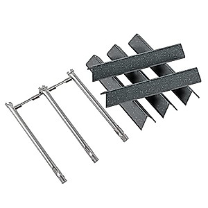 7636 Flavorizer Bars and 69787 Burner Tube for Weber 7636 69787, 15.3'' Flavorizer Bars and Burner Tube Kit for Weber Spirit I & II 300 Series,E-310,E-320,E-330,S-310,S-320,S-330 with Front Control
