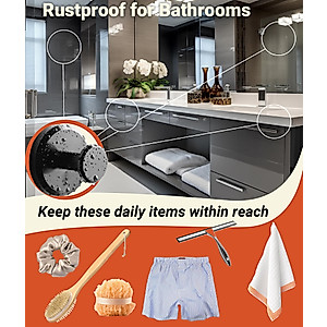 Kitston Suction Cup Hooks are Waterproof Solutions for The Shower, Bathrooms, and Kitchens to Hang Mesh Scrub Loofahs, Towels, Robes, and More, Black, 2 Pack