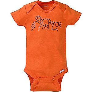 Onesies Brand Baby Boy's 8-Pack Short Sleeve Mix & Match Bodysuits, Loud Cute Dog, 12 Months
