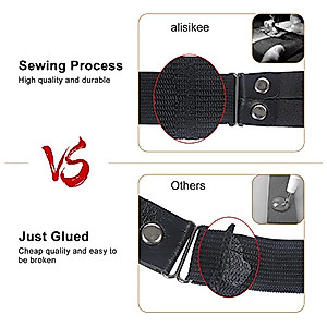 alisikee 2PCs Adjustable Heart Lace Thigh Garter, Elastic Leg Garters Belt for Women Parties, White