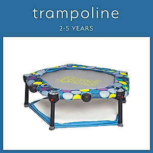 Eezy Peezy 3 in 1 Folding Ball Pit and Bouncer - Ball Pit Tent and Trampoline with Handle - Ages 10 Months to 5 Years