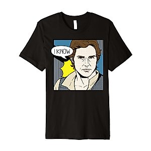 Star Wars Han Solo I Know Pop Art Couples Premium T-Shirt Premium T-Shirt