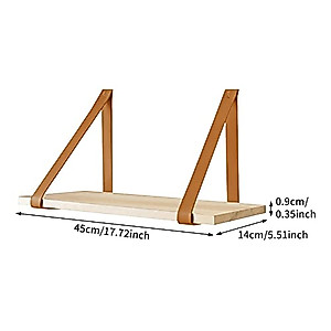 Floating Shelves Set of 2, Wall-Mounted Shelves for Living Room, Bathroom, Kitchen, or Bedroom