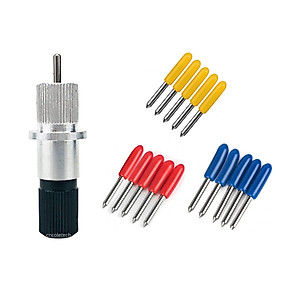 1 holder +15pcs 5x30+5x45+5x60 Blades for Roland Vinyl Cutter blade Holder