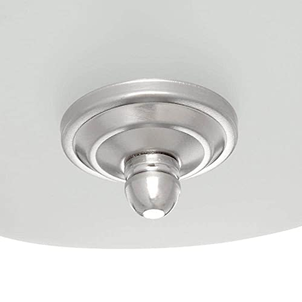Hampton Bay Clifton 13 in. Brushed Nickel Selectable LED Flush Mount HUI8011LL-6/BN