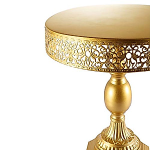 weharnar Gold Cake Stand Set - 3 Pcs Metal Cupcake Holders for Dessert Table Round Gorgeous Dessert Display Stands Trays Set for Christmas, Wedding, Birthday, Bridal & Baby Shower, Tea Party