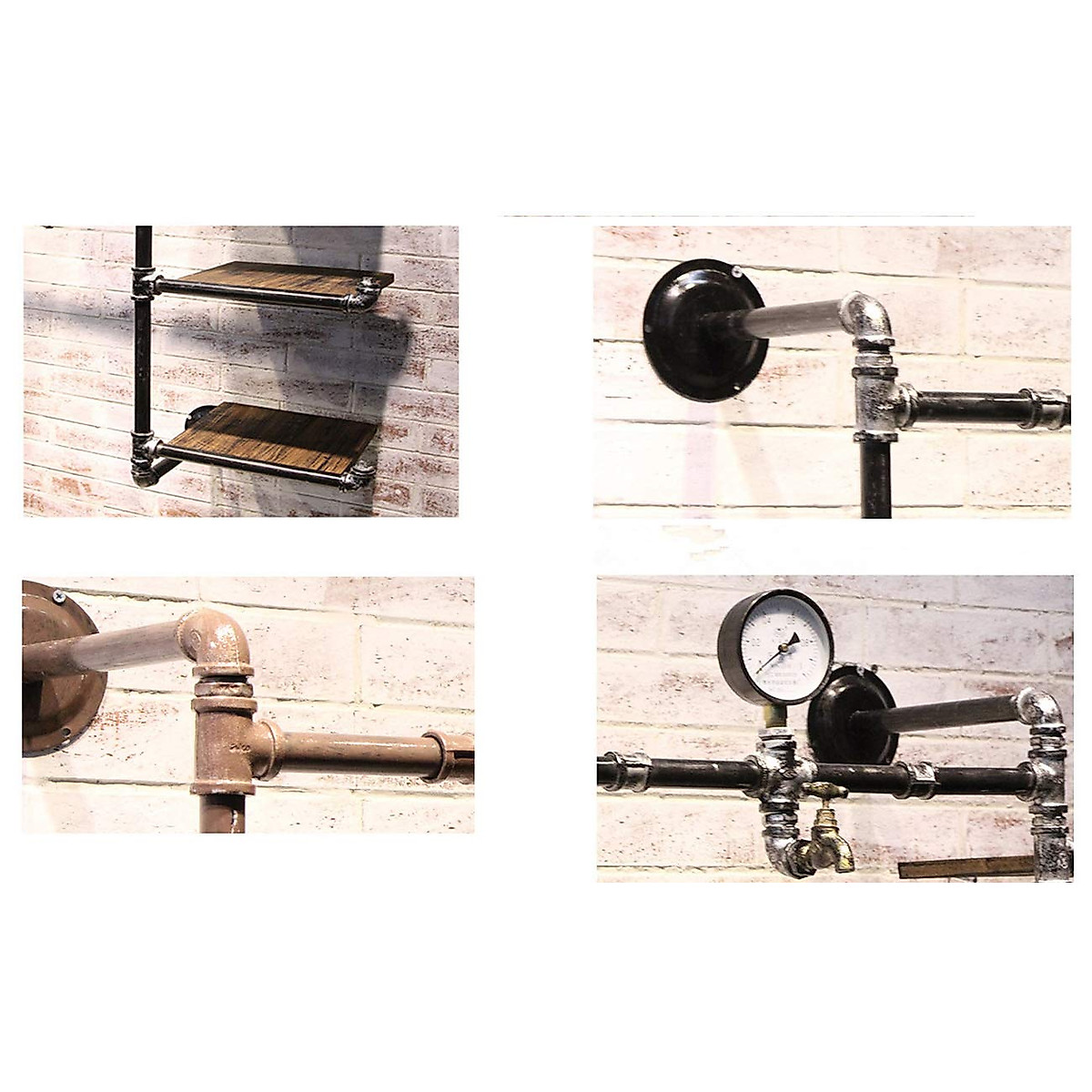 OTUGARE industrial pipe clothing rack industrial pipe hung clothing rack clothing display rack The clothes store display rack wall-mounted clothing display rack