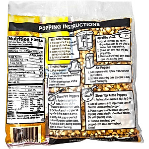 Coney Island Classics Premium Movie Theater Popcorn 8 Ounce Bag All In One Portion Kit With Coconut Oil & Flavored Salt With Bonus Large Tote Bag Bulk 24CT