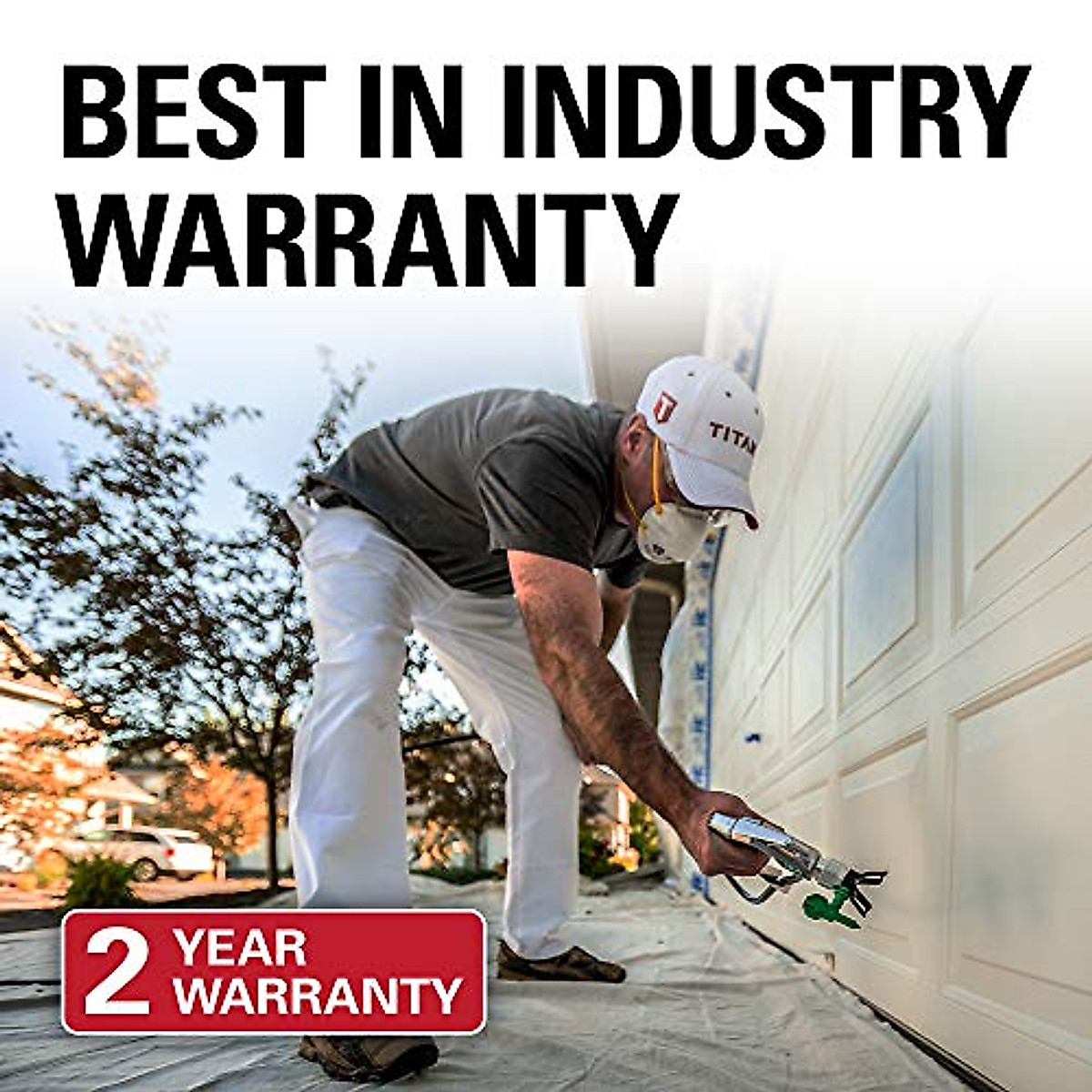 Titan Tool ControlMax ‎0580008 1900 PRO High Efficiency Airless Paint Sprayer, HEA Technology decreases Overspray by up to 55% While Delivering Softer Spray