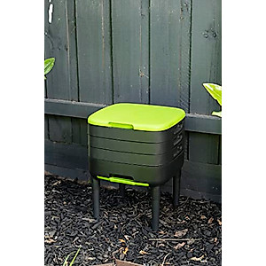 MAZE Three Level Worm Farm Compost Bin with Plastic Extension Legs