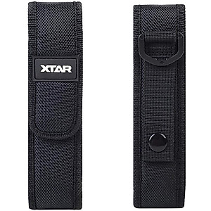 2-Pack Flashlight Pouch Holster Holder for 5"-6.5" Flash Light Compatible with Fenix UC30 UC35 E35 Surefire G2X 6P 6PX E2L 501B 502B Streamlight ProTac XTAR TZ20 (2 Flashlight Holster)