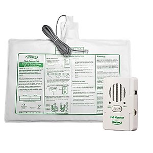 Smart Caregiver Fall Prevention Monitor and Weight Sensing Chair Pad - Alerts Caregiver When They Get Up from Chair - Chair Exit Alert for Elderly - 1 Year Warranty