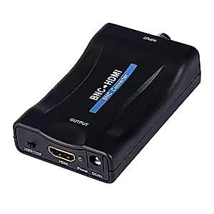 BNC to HDMI Video Converter Box,BNC Adapter with Audio for Security Cameras DVRs Supports 720P/1080P Output
