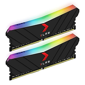 PNY XLR8 Gaming 32GB (2x16GB) DDR4 DRAM 3200MHz (PC4-25600) CL16 1.35V RGB Dual Channel Desktop (DIMM) Memory – MD32GK2D4320016XRGB
