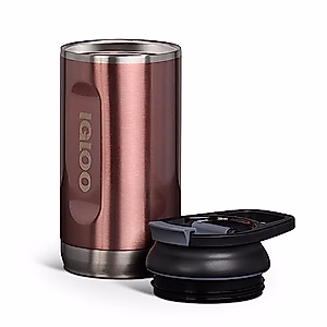 Igloo, 12 OZ Stainless Steel, Tumbler, Flip ‘n’ Sip, Flamingo
