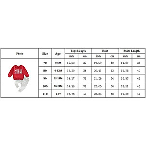 GOOCHEER Infant Baby Boy Valentine 's Day Outfit Long Sleeve Sweatshirt Crewneck Pullover Tops Shirts and Jogger Pants Set (Valentine-Grey, 6-12 Months)