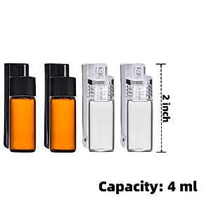 MuYuDaDi Portable Spice Storage Bottle with Spoon Bottle for Outdoor Camping Travel (6 Pack)