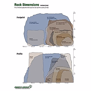 Emsco Group 2181 Large – Lightweight Landscape Rock-Resin, Sandstone