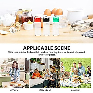Salt Shaker 15pcs Salt and Pepper Shaker Empty Condiment Dispenser Kitchen Seasoning Bottle Container with Sifter Cap for Home Restaurant Salt and Pepper Shakers