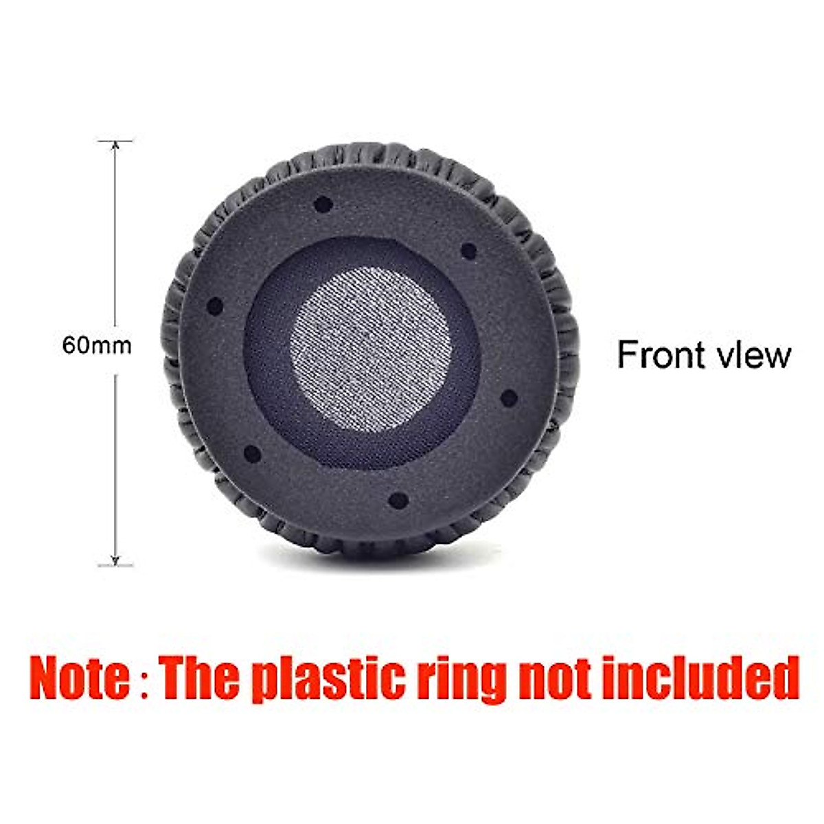 Replacement Earpads Ear Pad Cushion Cover Compatible with Sol Republic Tracks HD V8 V10 On-Ear Wired Headphones (Black)