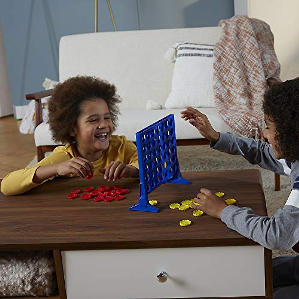 Connect 4 Classic Grid Board Game, 4 in a Row Game, Strategy Board Games for Kids, 2 Player Board Games for Family and Kids, Ages 6 and Up
