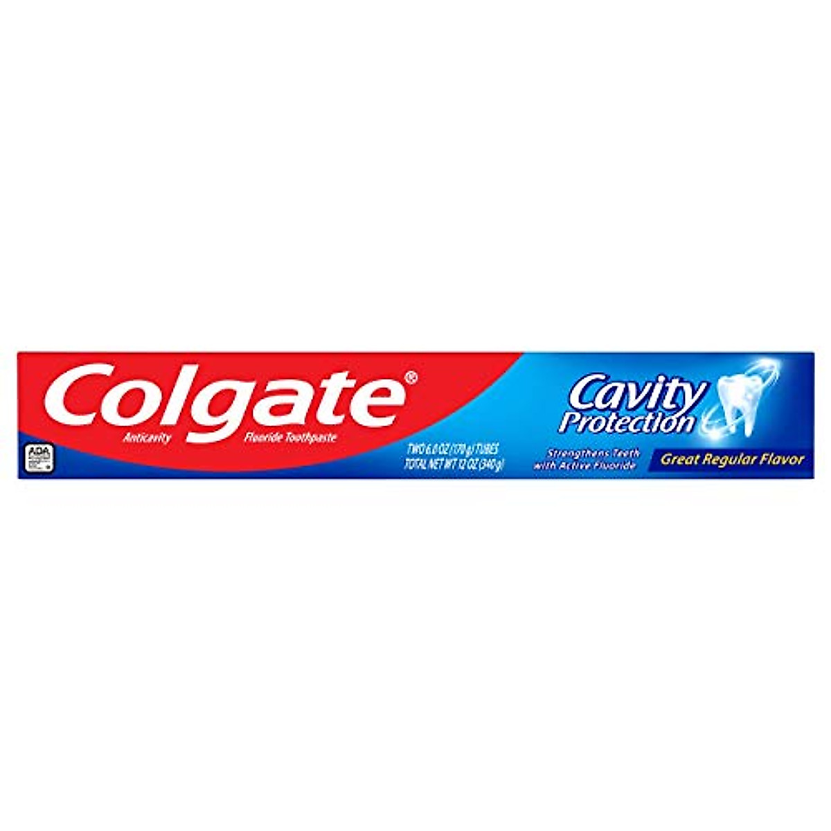 Colgate Cavity Protection Toothpaste with Fluoride - 6 Ounce Twin Pack