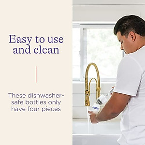 Lansinoh Baby Bottles for Breastfeeding Babies, 5 Ounces, 3 Count, Includes 3 Slow Flow Nipples (Size 2S)