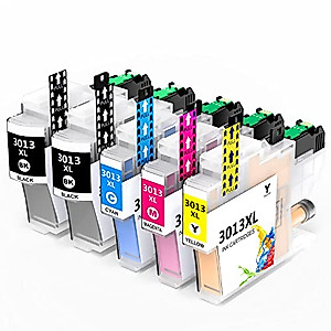 LC3013 LC3011 Ink Cartridges BK/C/M/Y Replacement for Brother Ink Cartridges LC3011 LC 3013 Compatible with MFC-J491DW MFC-J497DW MFC-J690DW MFC-J895DW (2 Black, 1 Cyan, 1 Magenta, 1 Yellow)