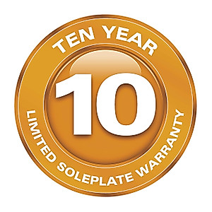 Hamilton Beach Steam Iron & Vertical Steamer for Clothes with Scratch-Resistant Durathon Soleplate, 8' Retractable Cord, 3-Way Auto Shutoff, Anti-Drip, Self-Cleaning, 1500 Watts, Blue