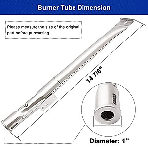 Aibabcue Grill Replacement Parts for Nexgrill 720-0888N, 720-0888, 720-0830H, Members Mark 720-0882D Gas Grill Model, Heat Shield Plate, Stainless Grill Burner, Igniter for Nexgrill 720-0888