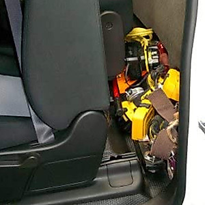 DU-HA Behind-the-Seat Storage Fits 07-17 Chevrolet/GMC Silverado/Sierra Regular Cab, Black, Part #10058