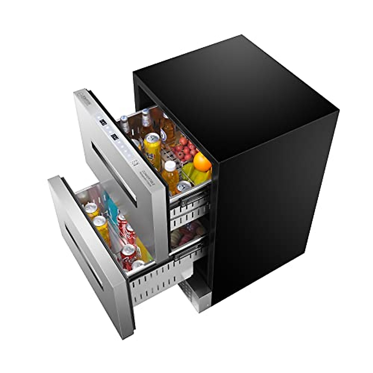 Equator 24" 2 Drawer Convertible Ref/Freezer ADA FS/Builtin Dual Temp Sabbath (Stainless)